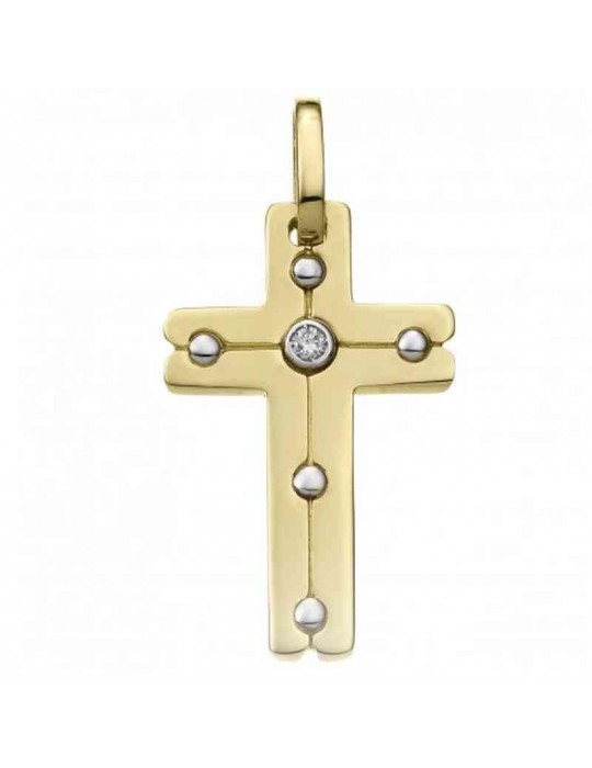 Chimento Croce Pendant - Tradition Gold Sacred Image in 18K Yellow Gold ...