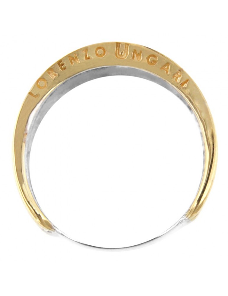 Anello Lorenzo Ungari - Le Scintille - Fascia - Oro Bianco 18 carati ...