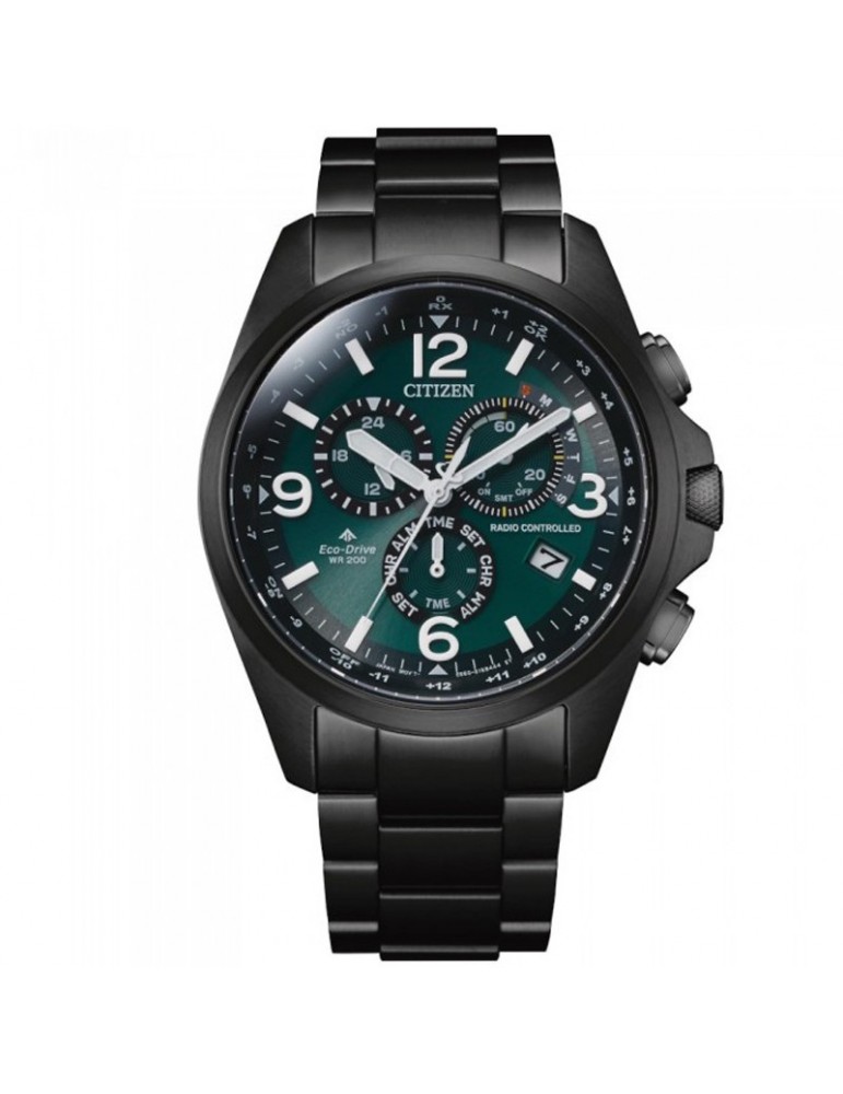 Orologio Citizen - Radiocontrollato - Eco-Drive 43mm Nero Verde - CB592582X