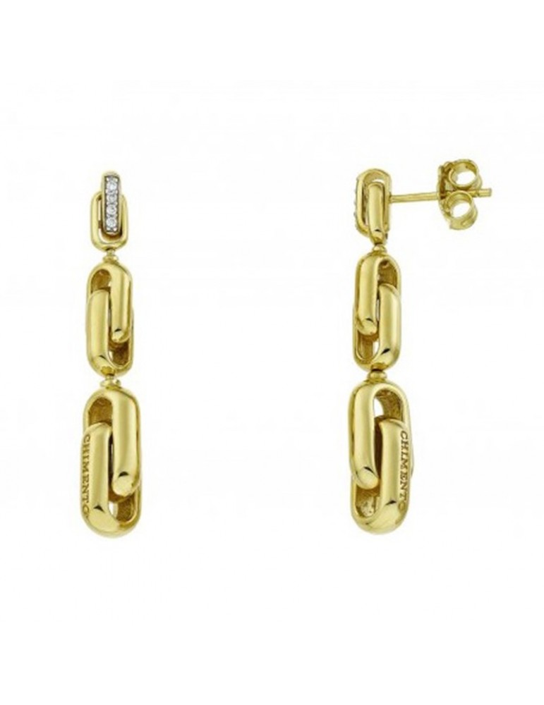 Orecchini Chimento - X-Tend Maglie Ovali - Oro Giallo - Diamanti ...