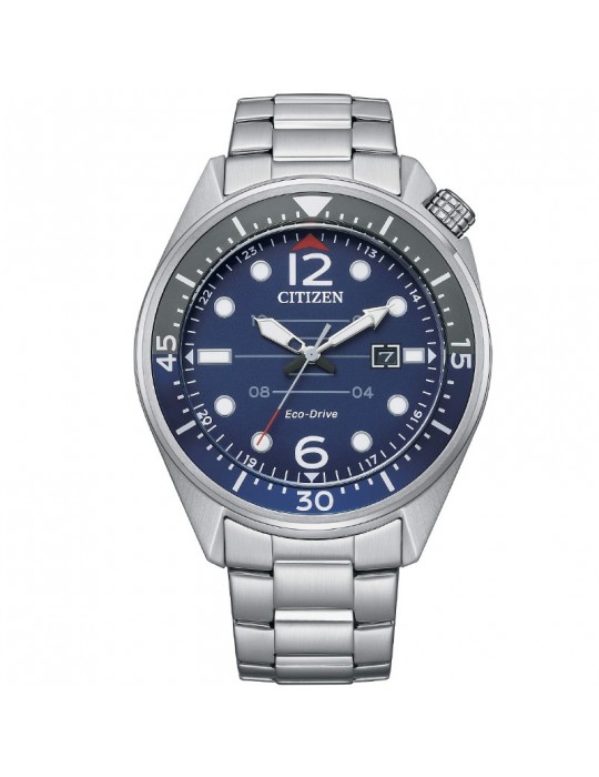 Orologio Citizen Uomo - Of Seaplane Eco-Drive 43mm Blu - AW1716-83L