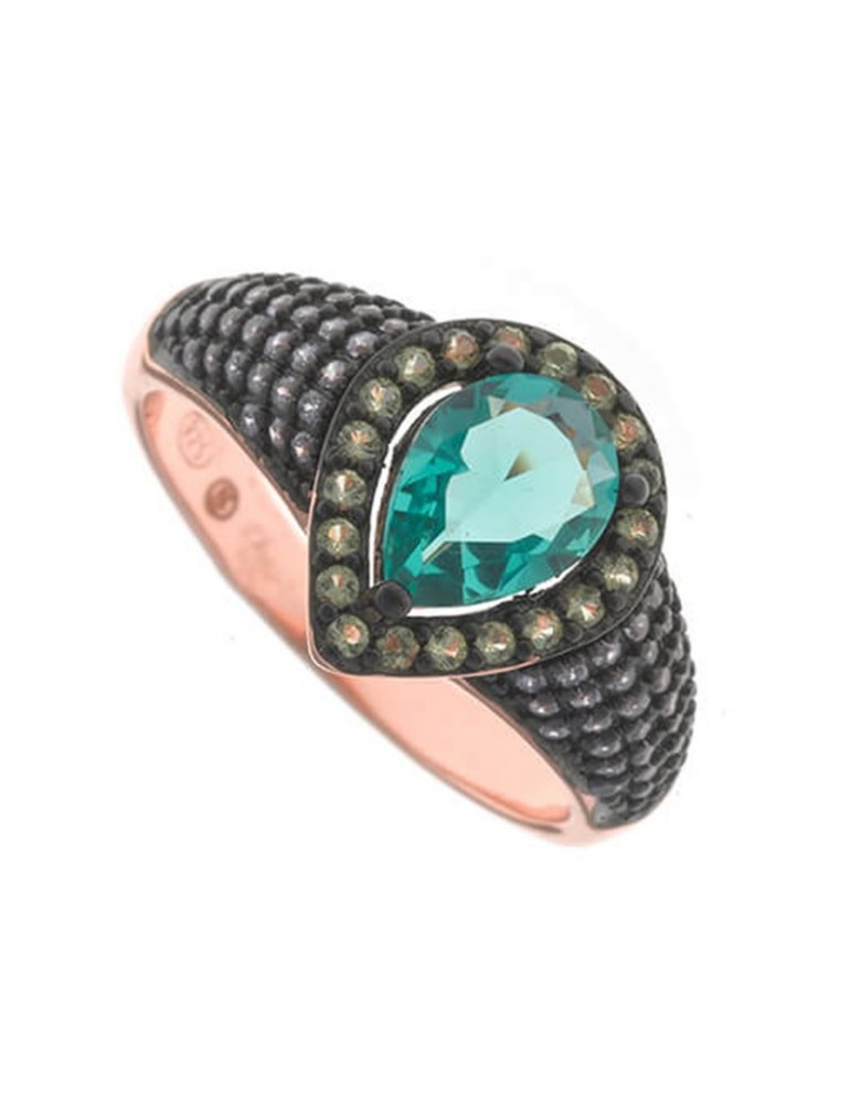 Anello Salvatore Plata-Afternoon-Cristalli Verdi-Zirconi Gialli-252S0047