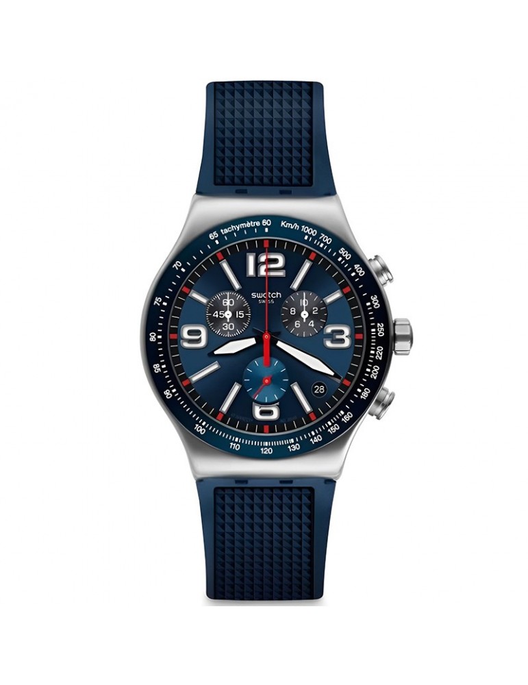 Orologio Swatch - Irony - Blue Grid - Cronografo - Blu - 43mm - YVS454