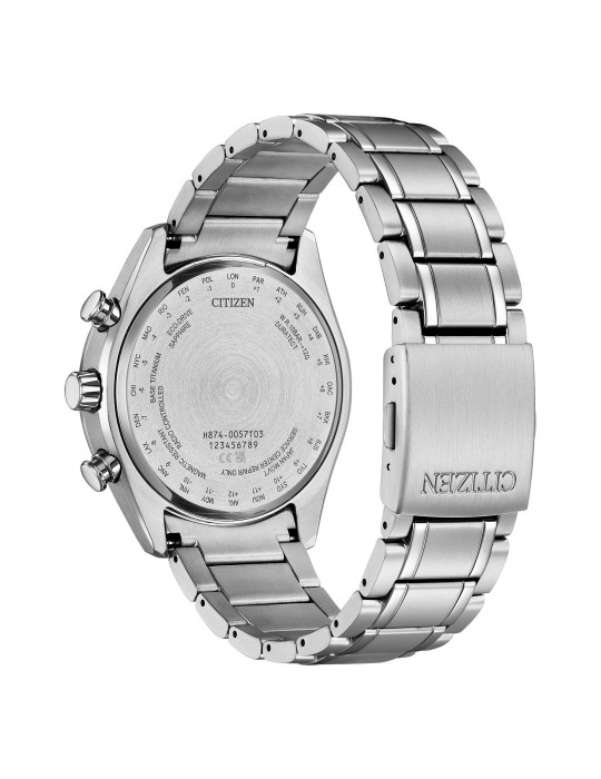 Orologio Citizen - Radiocontrollato Eco-Drive Tsuki-Yomi Moonphase 43mm Verde - BY1010-81X