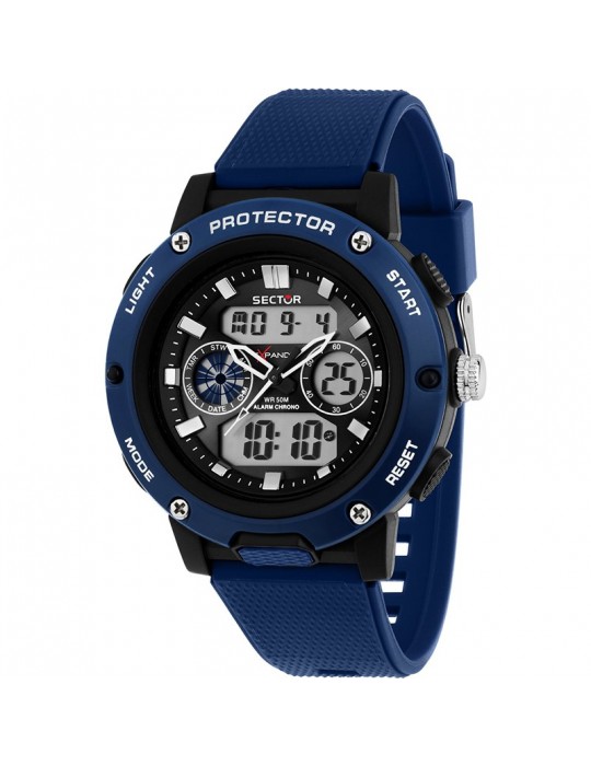 Sector Watch - Ex-44 - Chronograph - Digital - 47mm-Blue-R3251292003