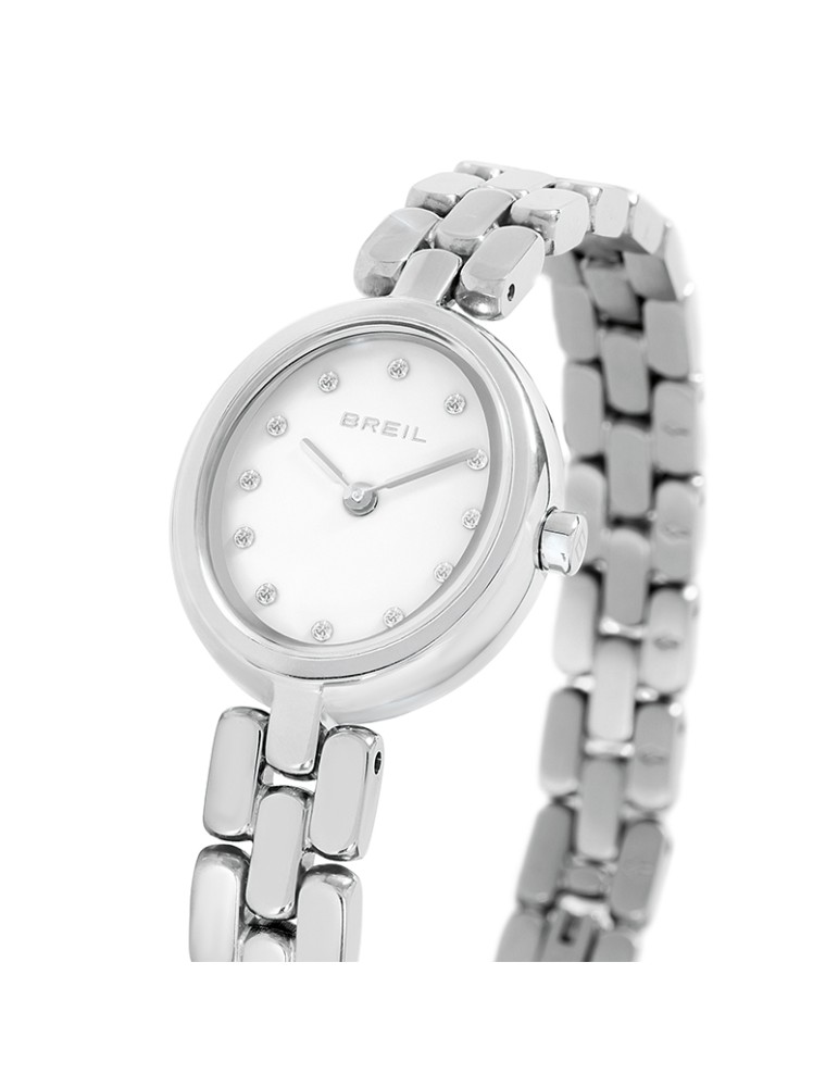 Breil Watch - Silver - 31mm - White with Crystals - TW2123